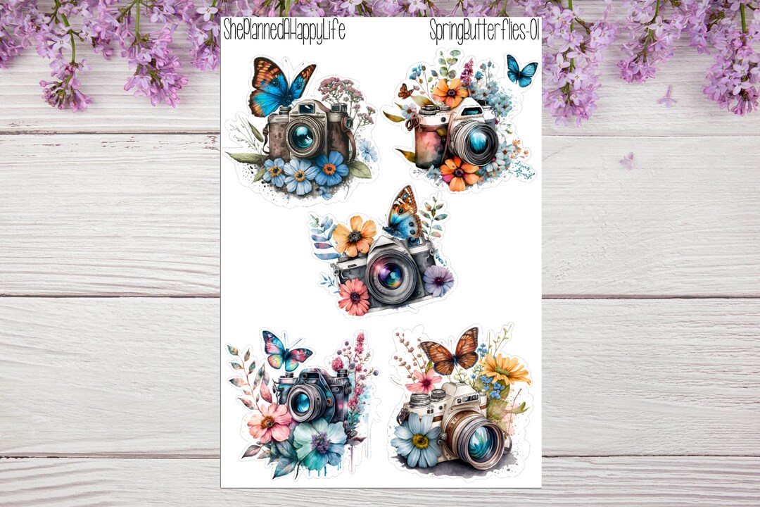 Spring Butterflies on Camera - Etsy