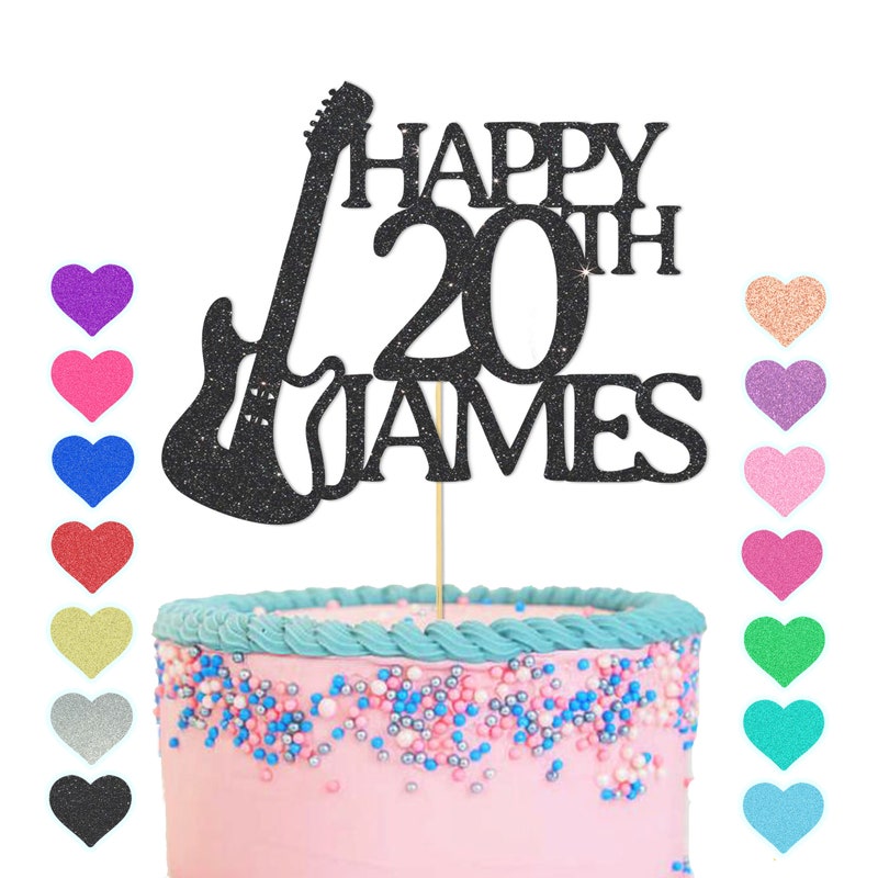 Guitar Cake Topper - Etsy UK
