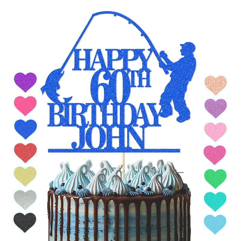 Fishing Cake Toppers Boy - Etsy UK
