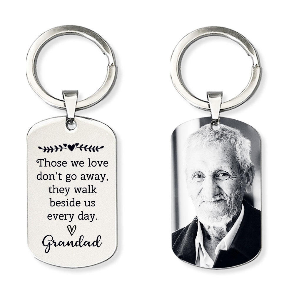 Personalised Engraving Memorial Stainless Steel Keyring - Etsy UK