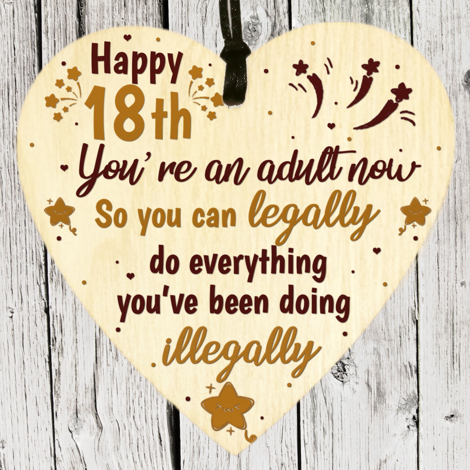 Funny 18th Birthday Cards Gifts for Friends Son Daughter | Etsy