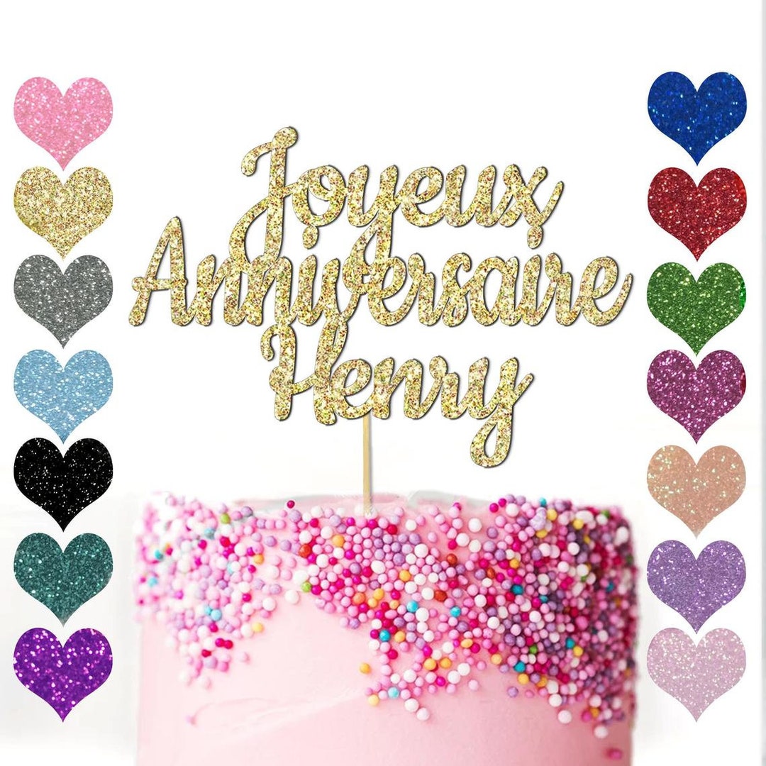 Custom Français Theme Party Happy Birthday Bon Anniversaire Joyeaux ...