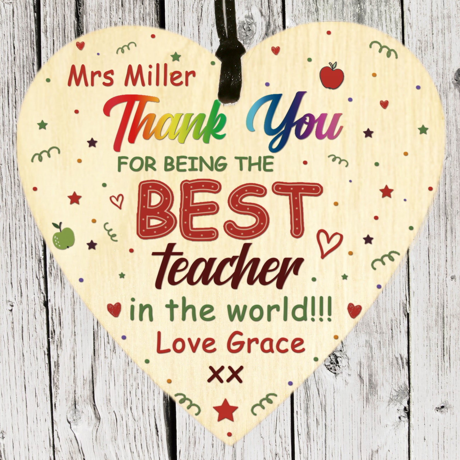 Thank You for Being the Best Teacher in the World - Etsy UK
