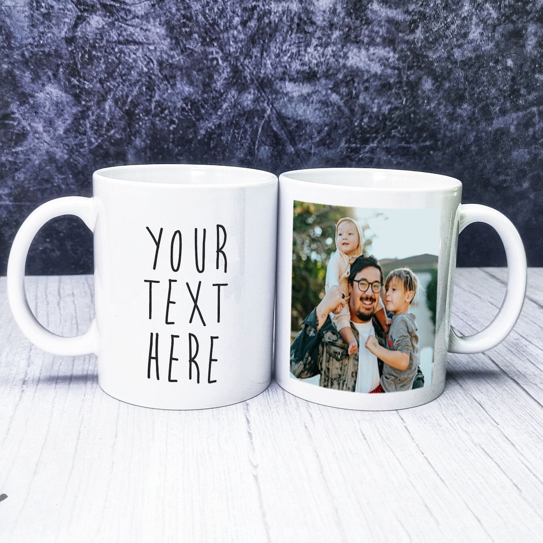 Personalised Photo & Text Mug Gift Tea Coffee Cup Novelty Gifts for Her ...