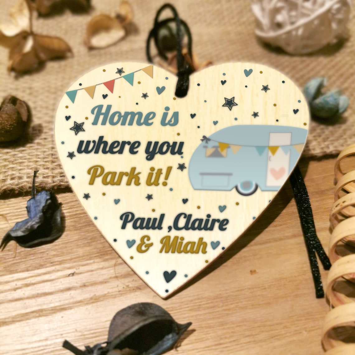 Personalised Camper Caravan Holiday Family Friendship Gift Camping ...