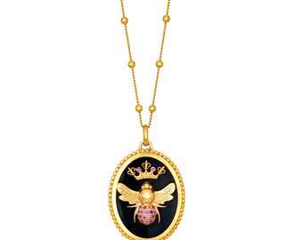 Queen Bee Necklace - Etsy