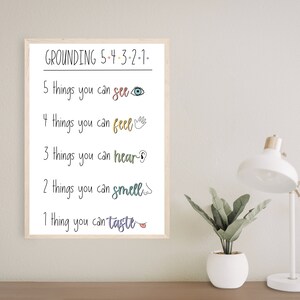 Grounding Activities . Classroom . Social Work . Mental Health Poster ...