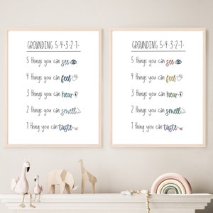 Grounding Activities . Classroom . Social Work . Mental Health Poster ...