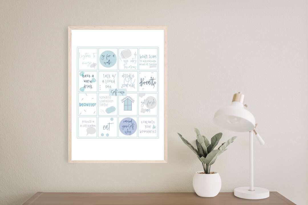 Self-care . Psychology . Mental Health Poster . Counseling Office Decor ...