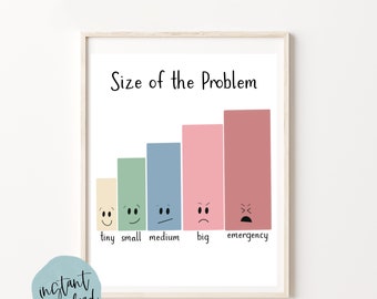 Feelings Thermometer Chart With Coping Skills Emotions Poster Kids ...