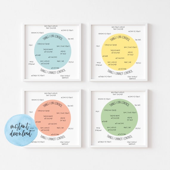 Control Bundle Set . Rainbow . Mental Health . Psychology . - Etsy