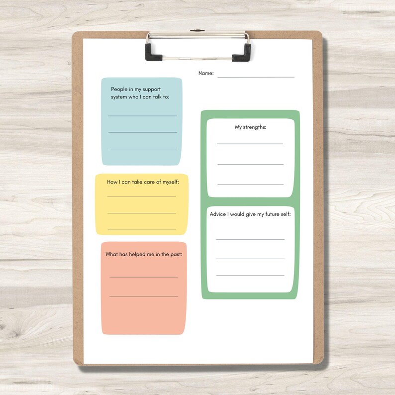 Resilience Worksheet . Counselor Therapist . Social Emotional Learning ...