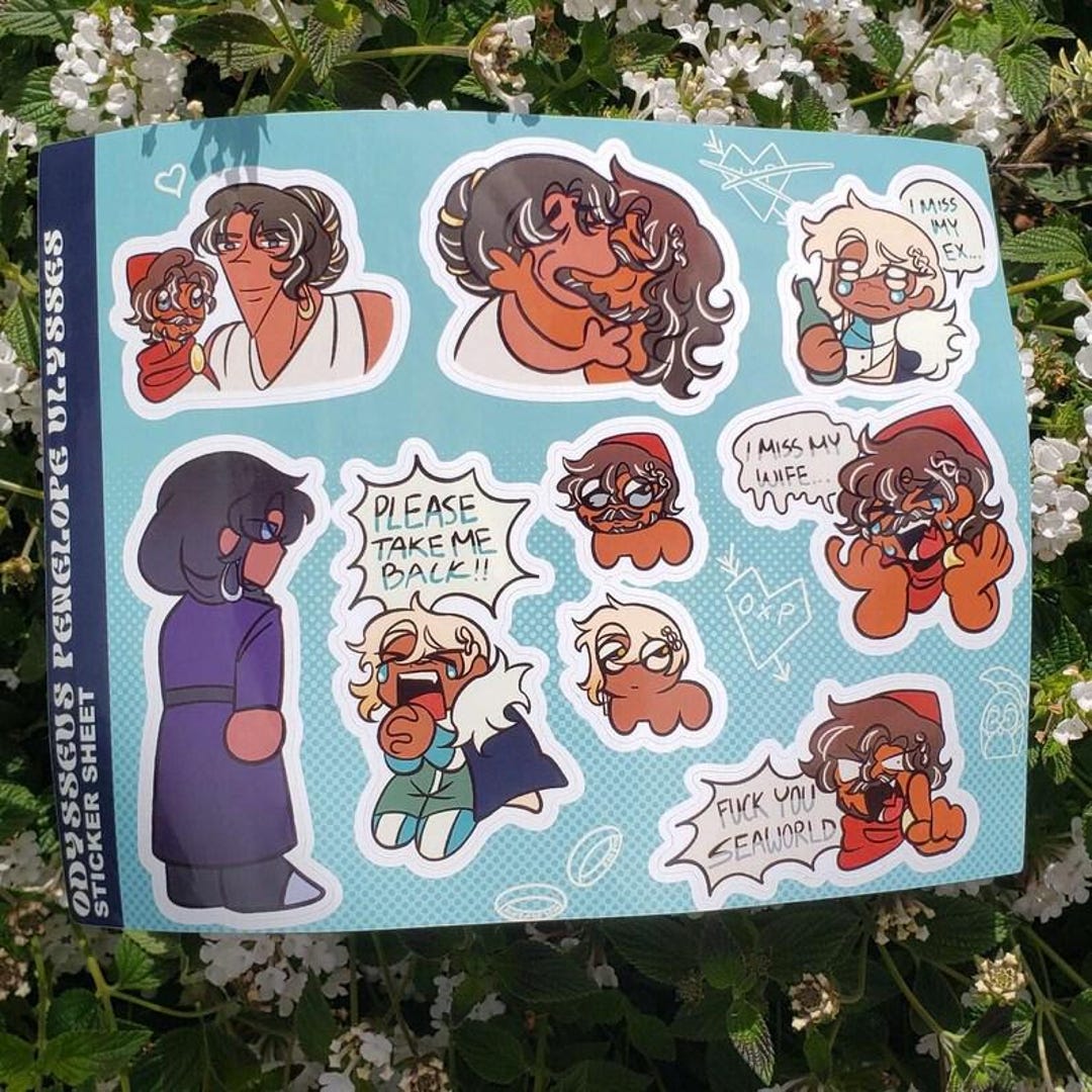Epic Cycle: Odypen & Ulypen Sticker Sheet - Etsy
