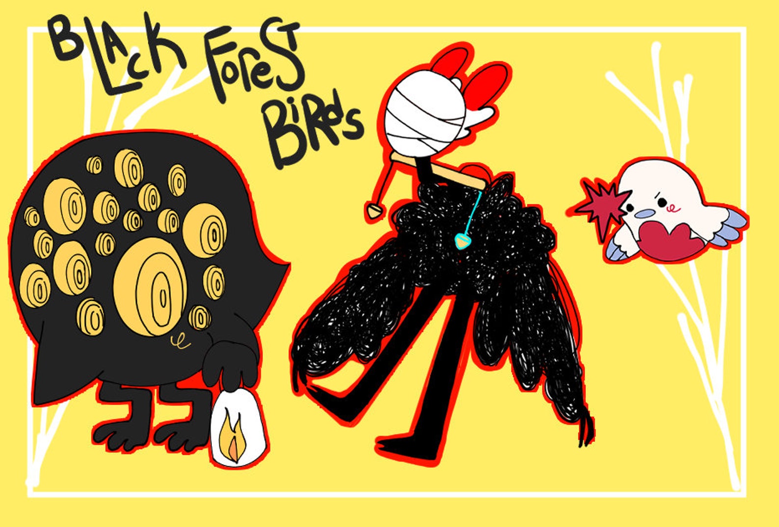 Lobotomy Corporation: Black Forest Birds Trio big Bird, Punishing Bird ...