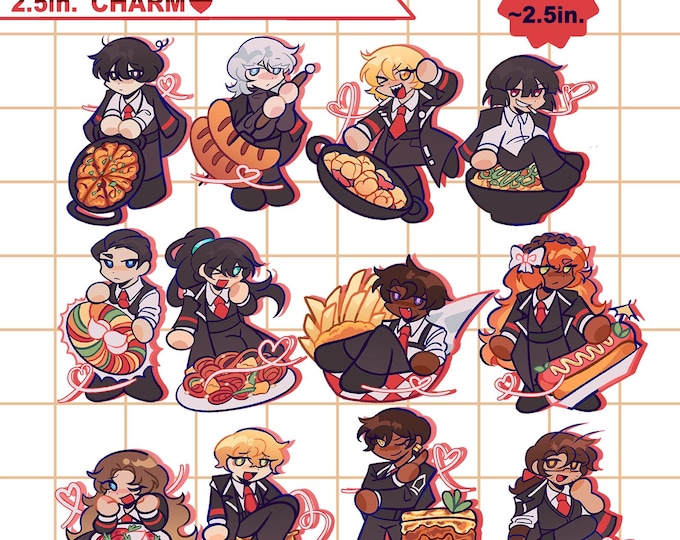 Limbus Company: Sinner Food Charms - Etsy