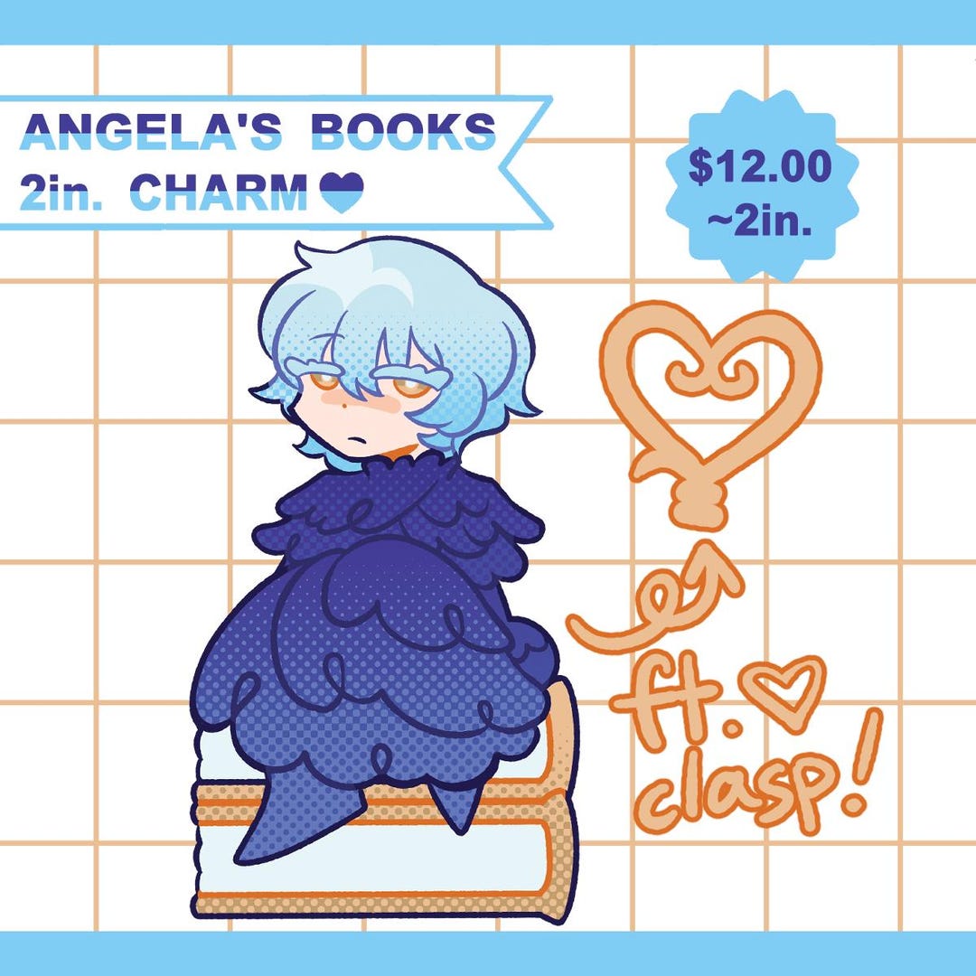 Library of Ruina: Angela's Books Charm - Etsy UK