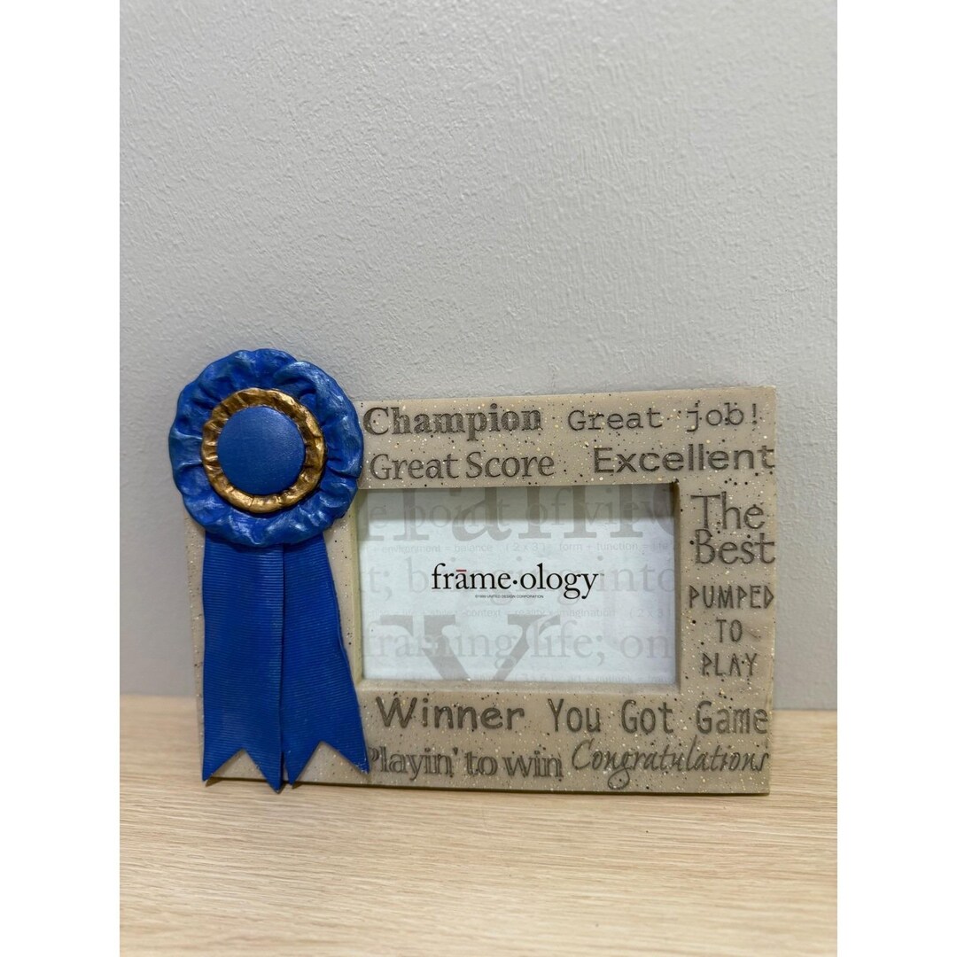 Frameology Photo Frame Award Ribbon Champion Great Job Winner Theme - Etsy