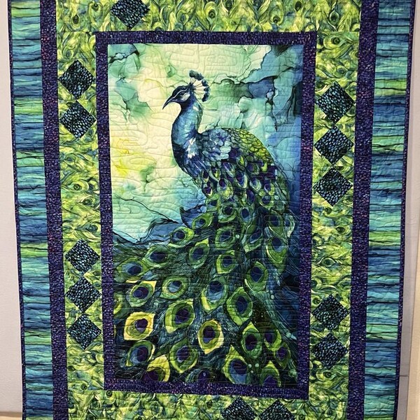 Peacock Quilt - Etsy