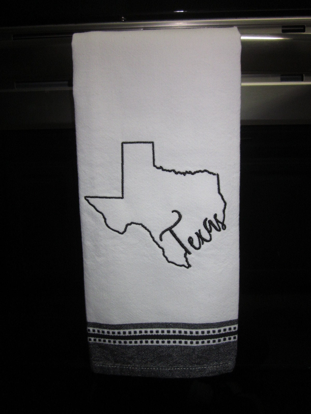 Embroidered Texas Kitchen Towel/Texas Tea Towel/Texas State - Etsy Italia