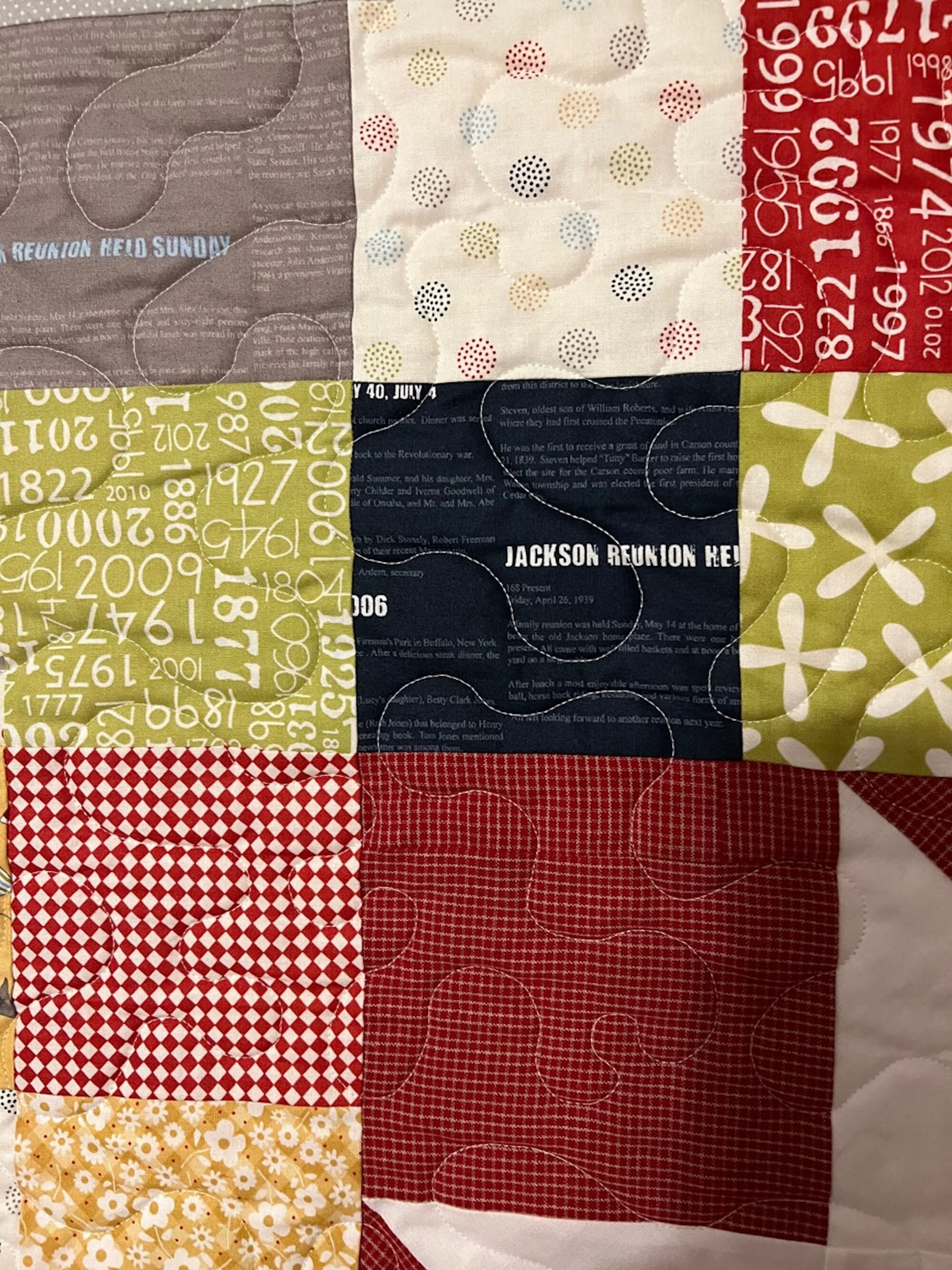 Family Reunion Quilt With Large Star/scrappy Quilt/star Quilt/star ...
