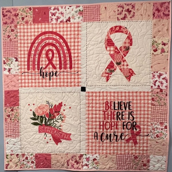 Breast Cancer Quilt - Etsy