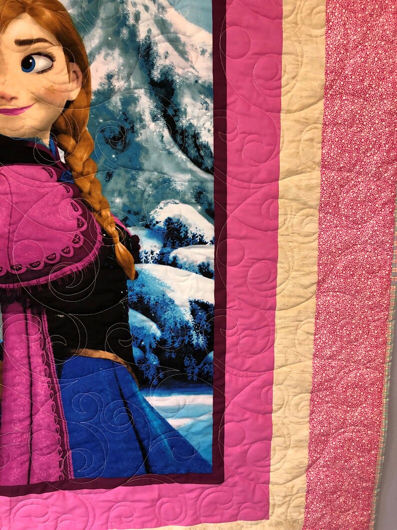 Frozen Quilt/elsa and Anna Quilt/handmade/large Throw/quilted - Etsy