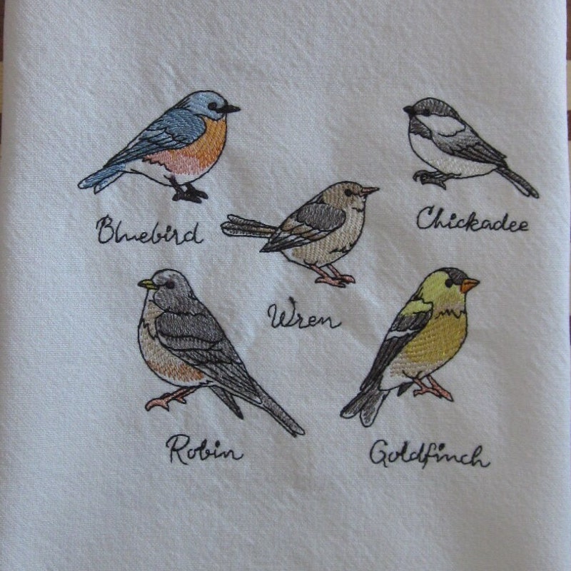 Cotton Robin Tea Towel - Etsy