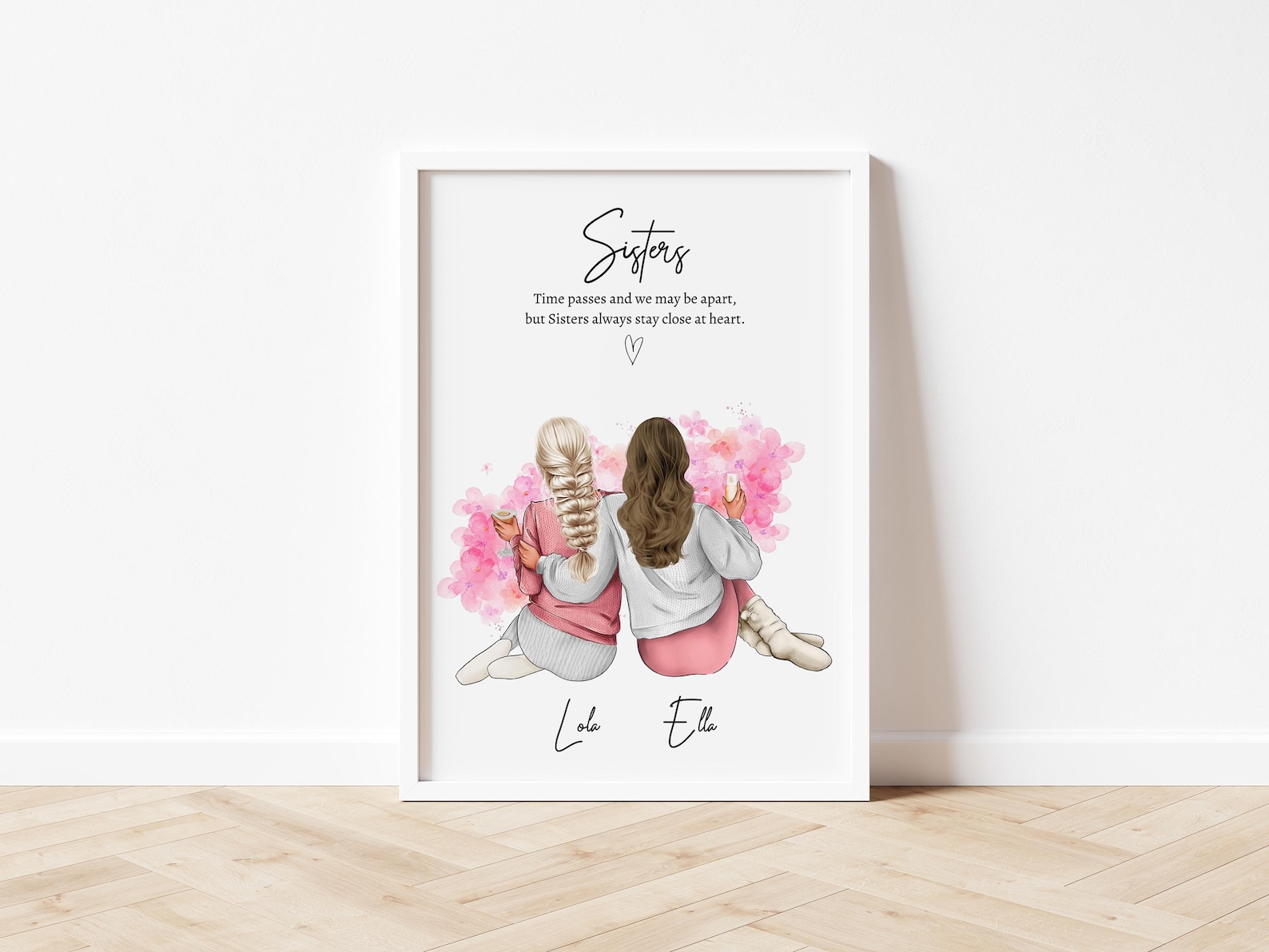 Personalised Gift for Sister, Sisters Personalised Print, Sisters Best ...