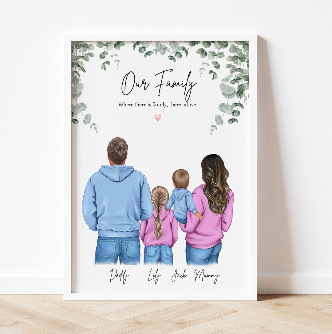 Personalised Family Print, Personalised Print, Housewarming Gift ...