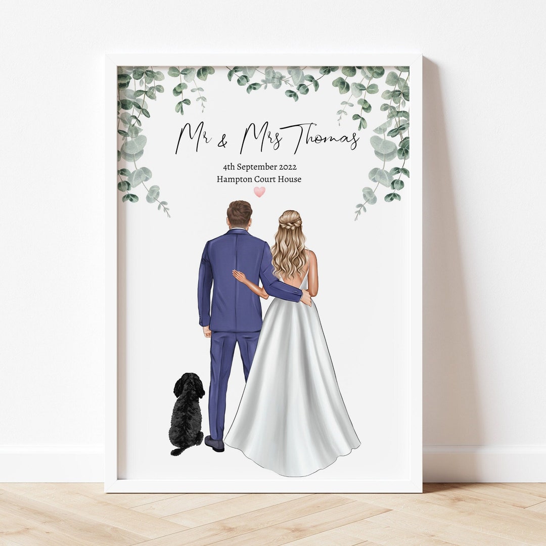 Personalised Wedding Gift for Couple,bride and Groom Custom Print ...