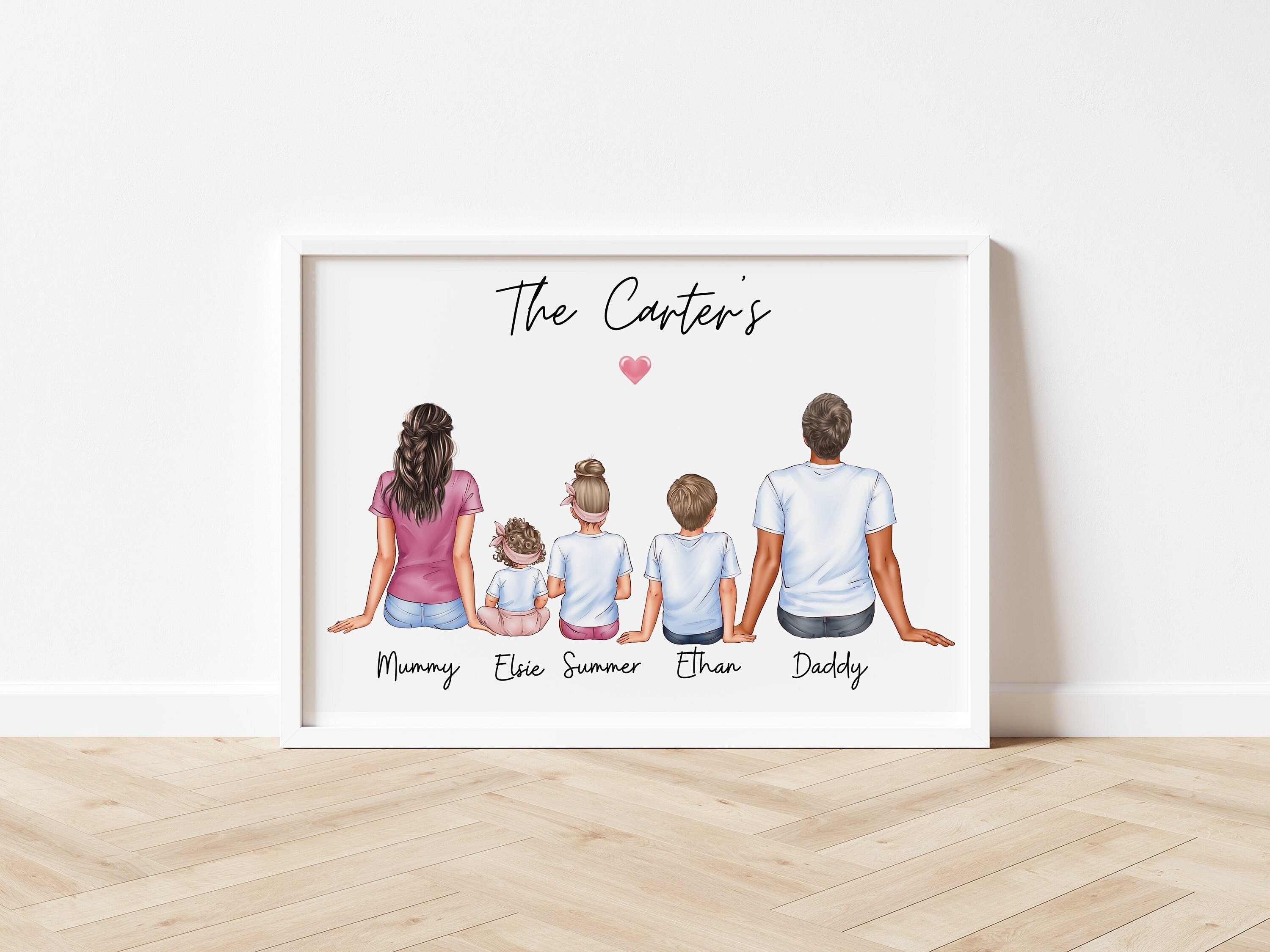 Personalised Family Print Home Gift Family Prints - Etsy