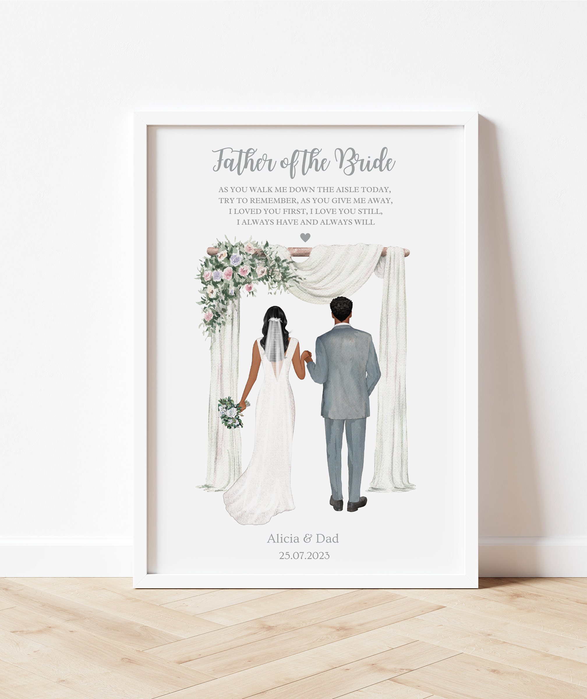 Personalised Gift for Father of the Bride Gift From Bride, Father of ...