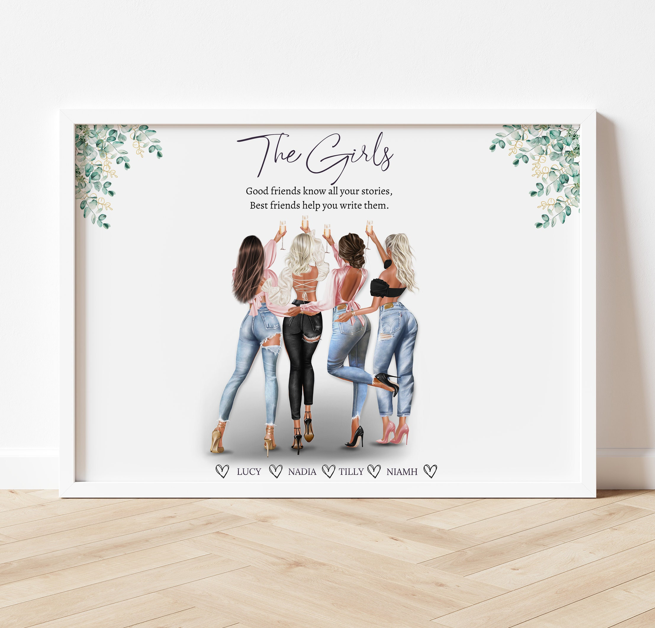 Group Friendship Print Friends Gift Best Friend Gifts Best - Etsy