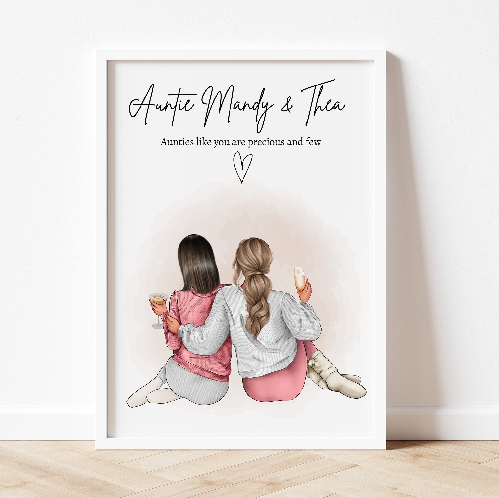Auntie Gift Personalised Gift Auntie Print Gifts for Her - Etsy