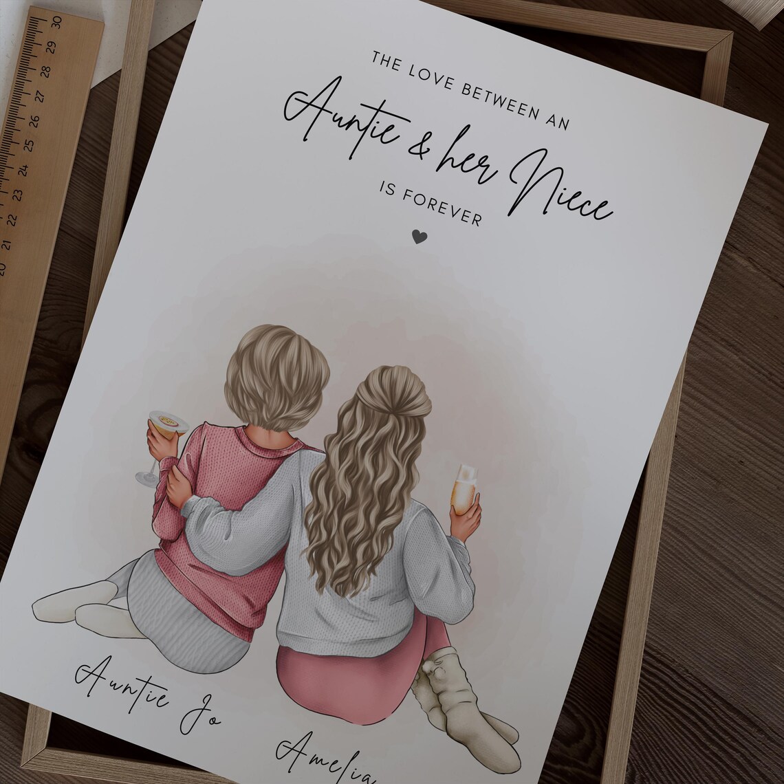 Auntie Gift - Personalised Gift Auntie Print, Gifts for Her, Auntie and ...