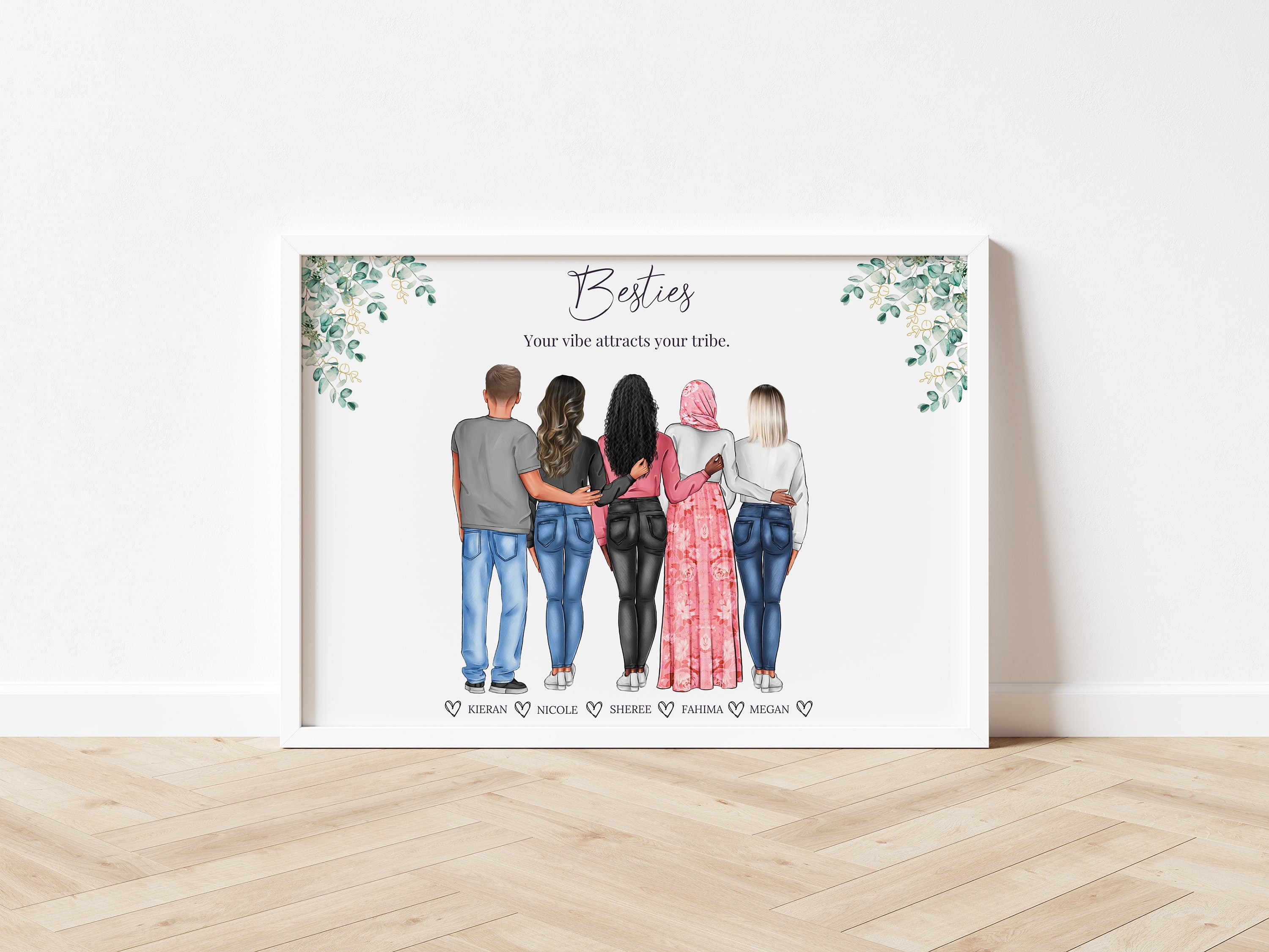 Group Friendship Print Friends Gift Best Friend Gift Best - Etsy UK