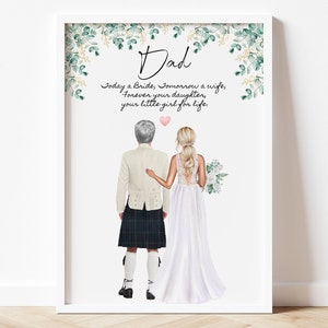 Father of the Bride Gift, Personalised Gift for Father of the Bride ...