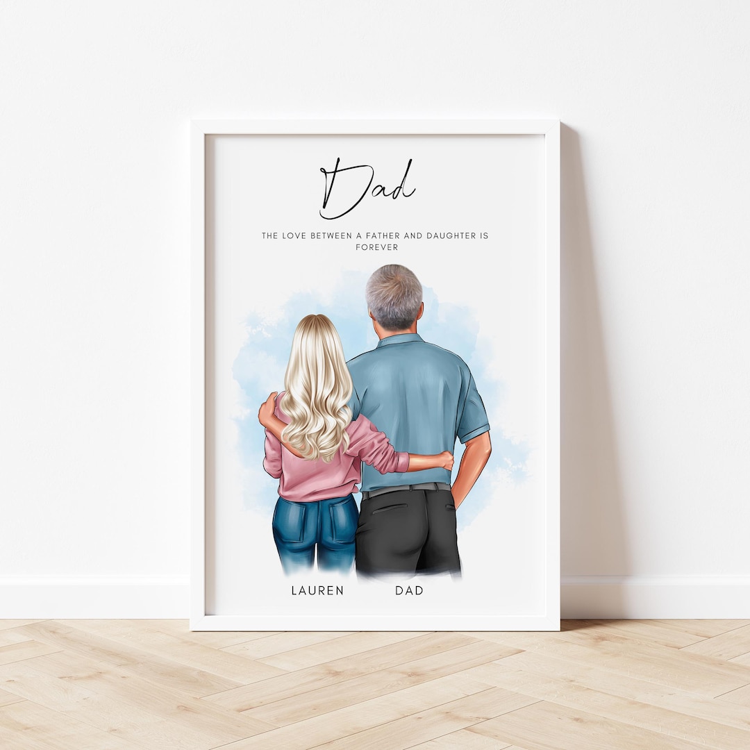 Personalised Father's Day Gift Custom Dad Printbirthday Gift for Dad ...