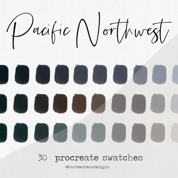 Pacific Northwest Color Palette - Etsy