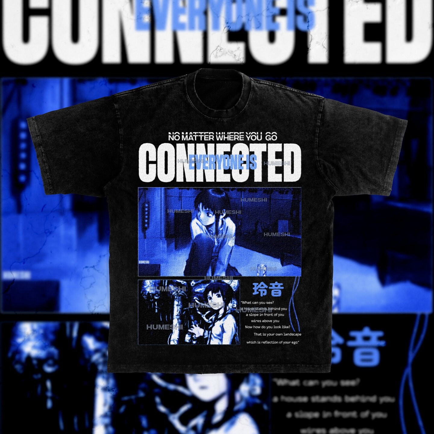 SERIAL Experiments Lain Shirt Cyberpunk Lain Iwakura Tshirt - Etsy