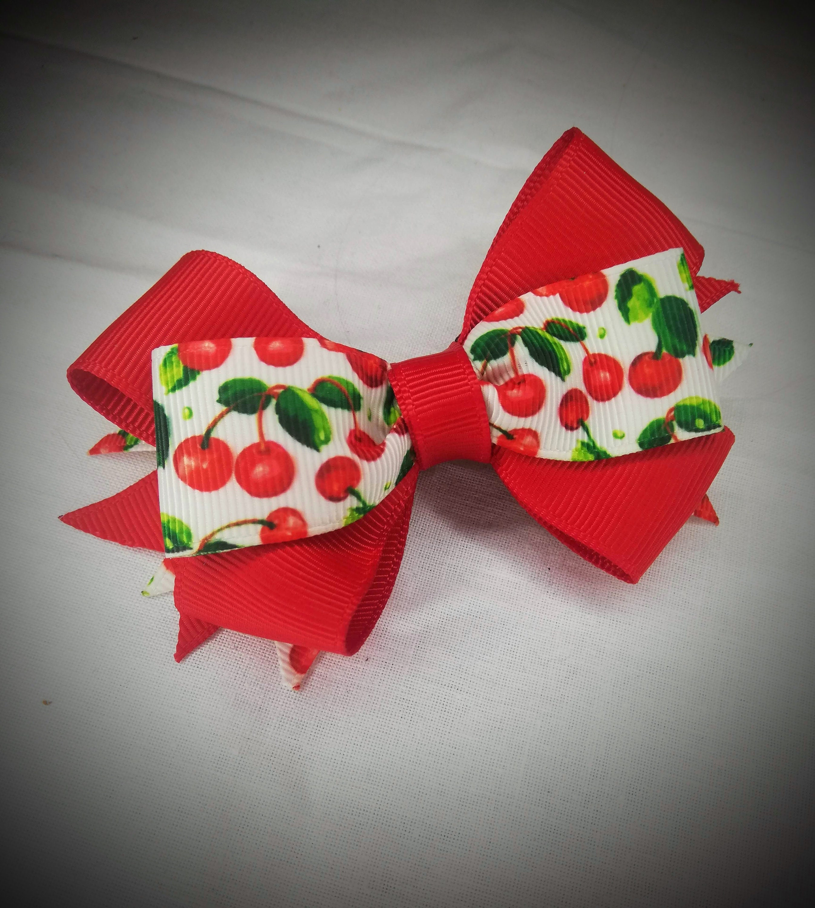 Set of 2 Red Cherry Hair Bows Cherry Hair Bows Cherry Hair - Etsy UK