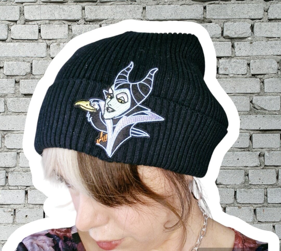 Baddie Beanie, Disney Villian Inspired Beanie Hat, Original Malificent ...
