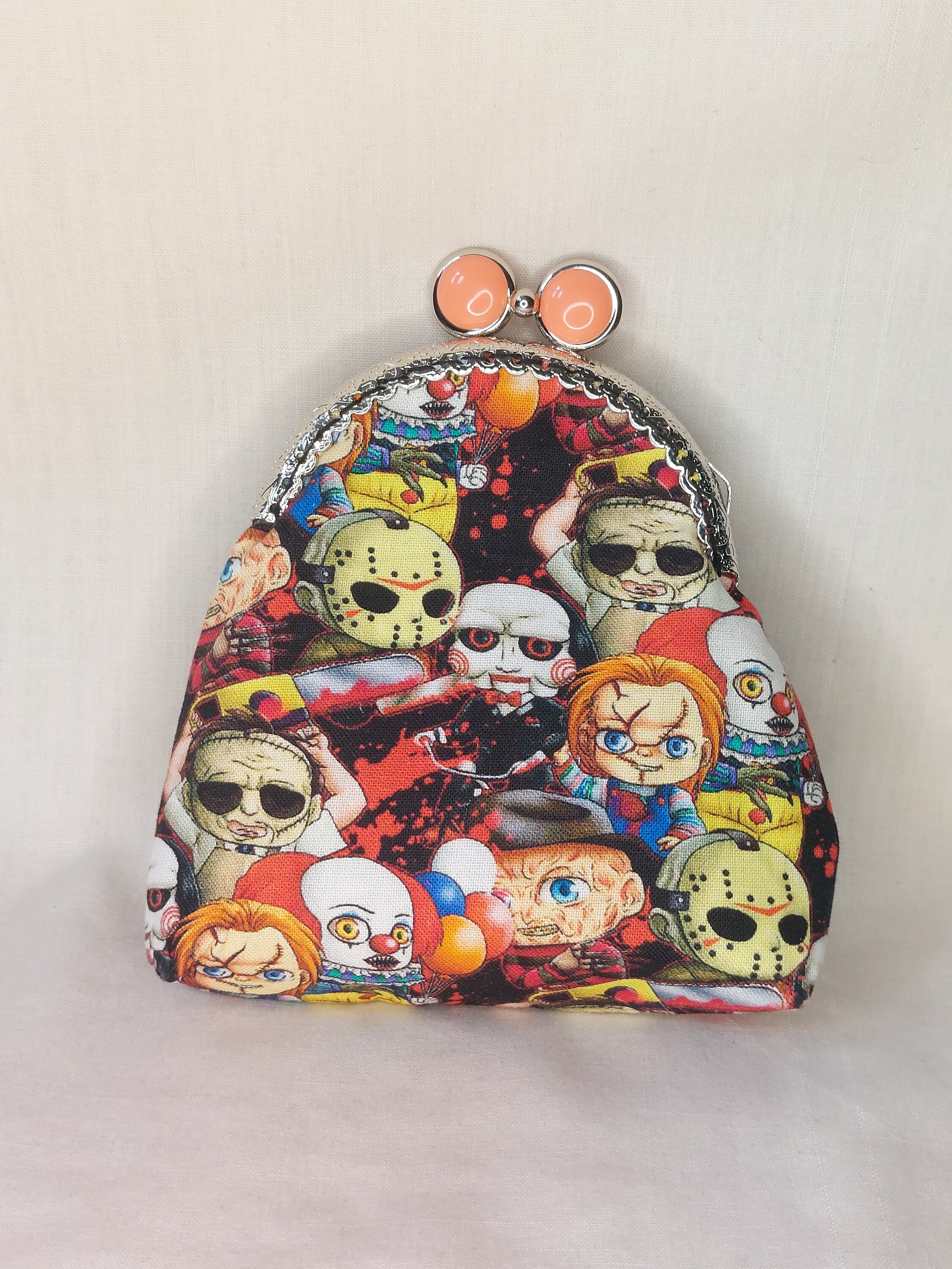 Large Cute Horror Movie Purse Clasp Purse Horror Change - Etsy