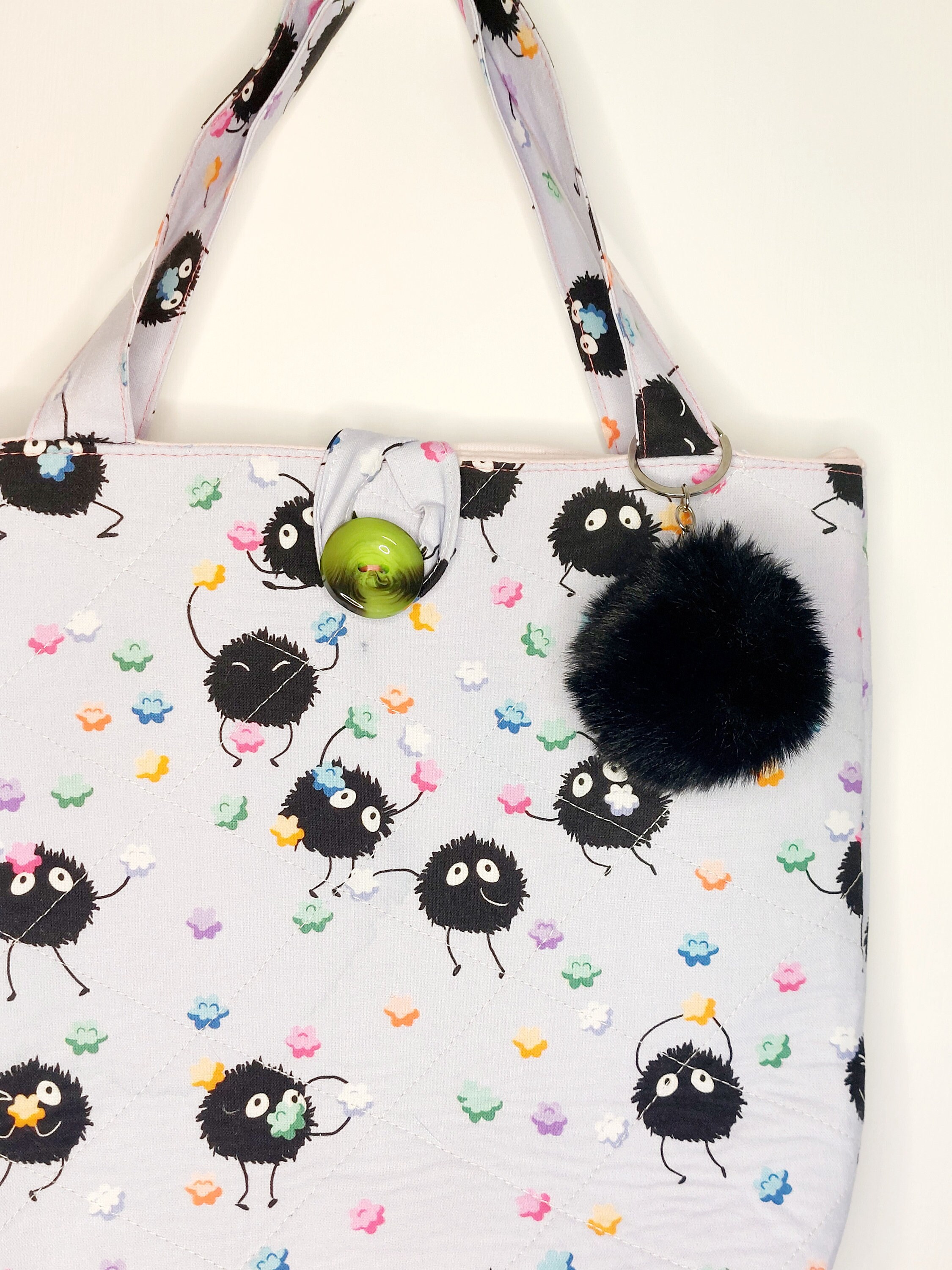 Cute Soot Sprite Padded Lunch Bag Totoro Lunch Bag Studio - Etsy