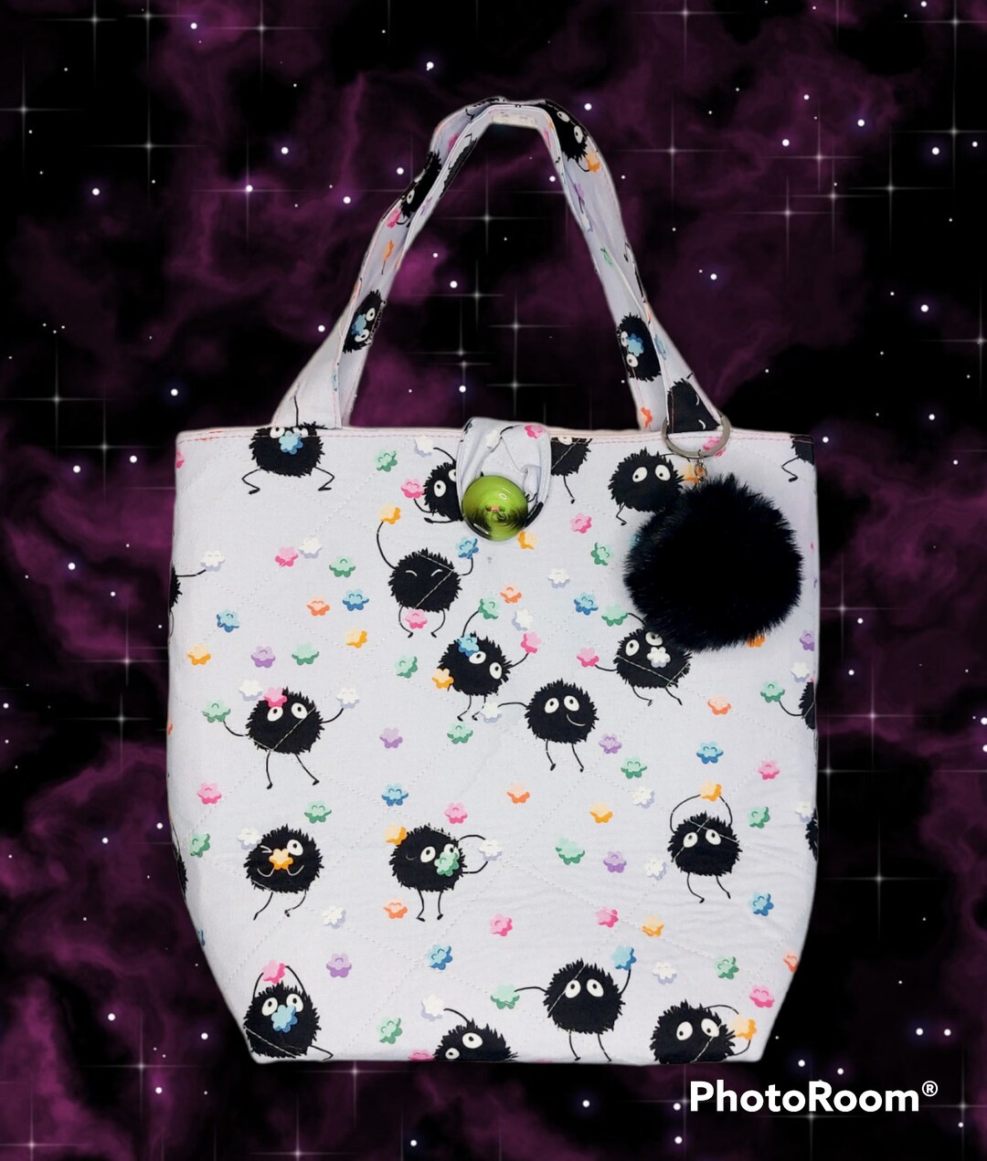 Cute Soot Sprite Padded Lunch Bag Totoro Lunch Bag Studio - Etsy