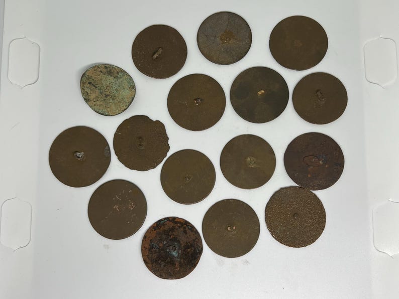 Lot of 1700s Colonial Large, Flat “dandy” Buttons - Etsy