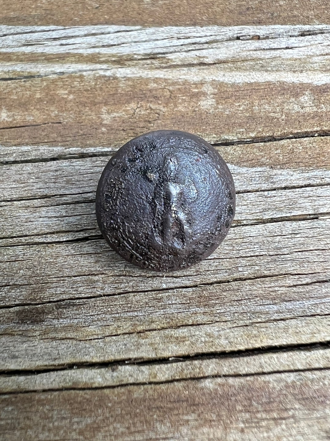 1860s Virginia State Seal Confederate Military Cuff Button Dug Near ...