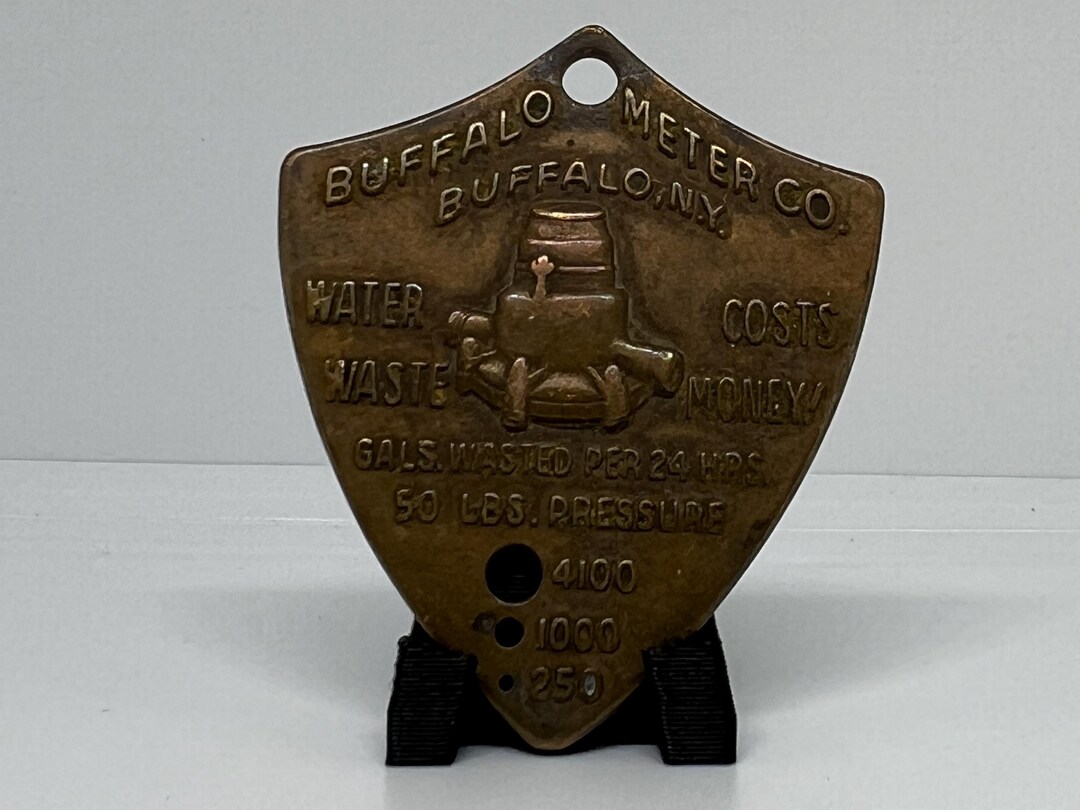 1900s Buffalo Meter Company Advertising Medal: Antique Collectible ...