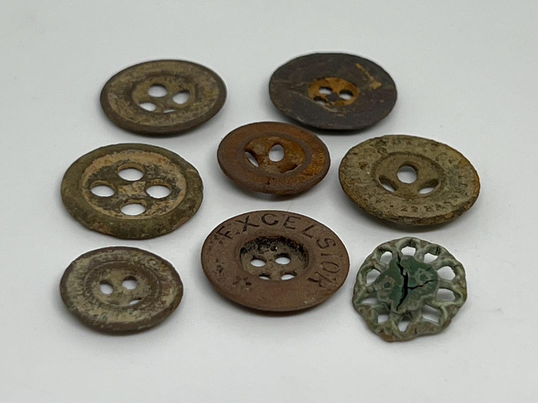 1800s Holed Button Lot, Dug in New England - Etsy