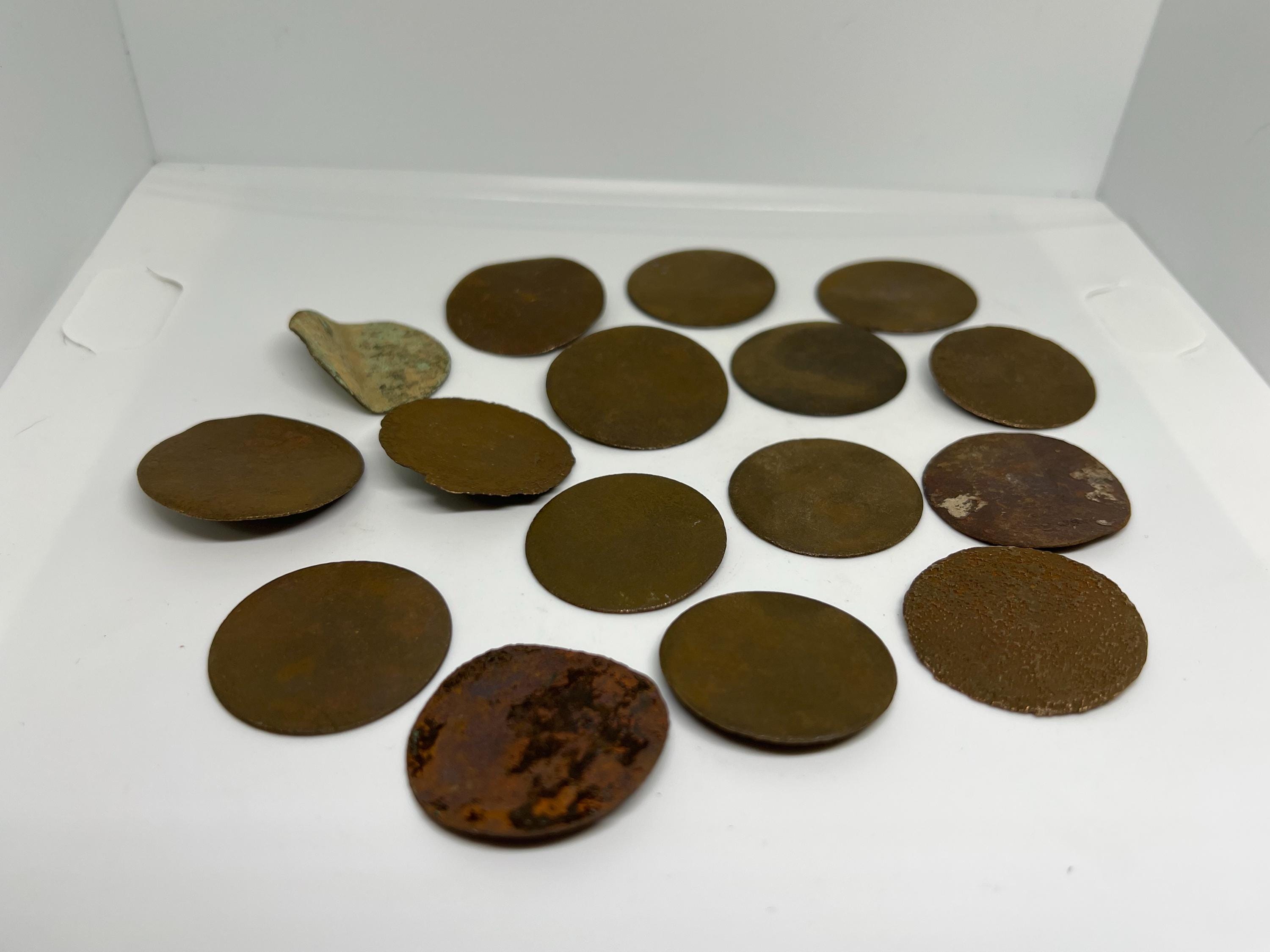 Lot of 1700s Colonial Large, Flat “dandy” Buttons - Etsy